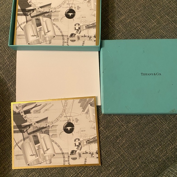 Tiffany & Co. | Jewelry | Tiffany Co Note Cards Set With Box 6 Cards ...